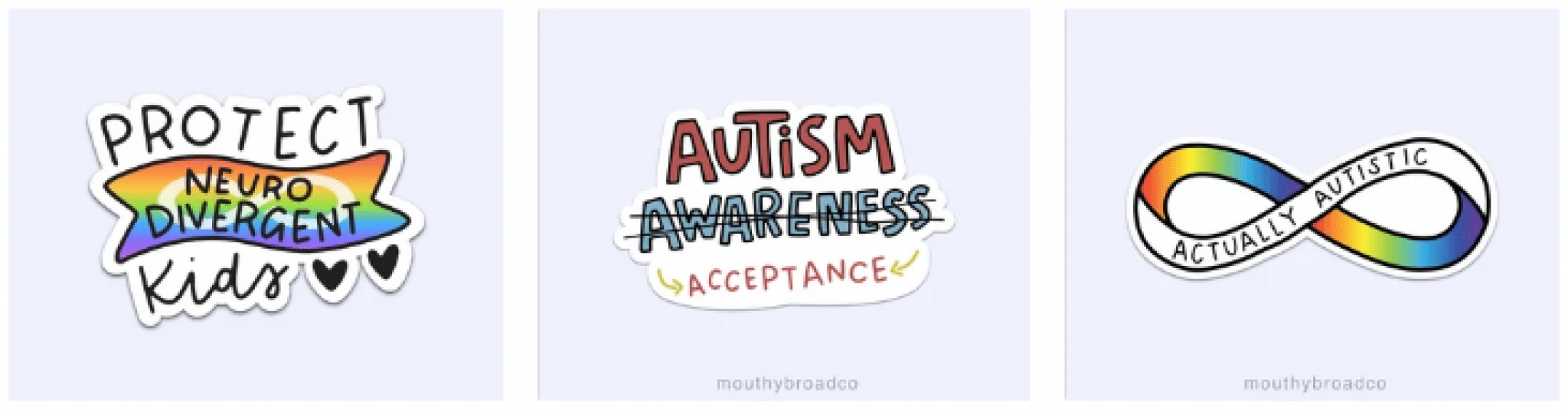 Autism Acceptance Pins, Stickers & Accessories - Celebrate Neurodiversity