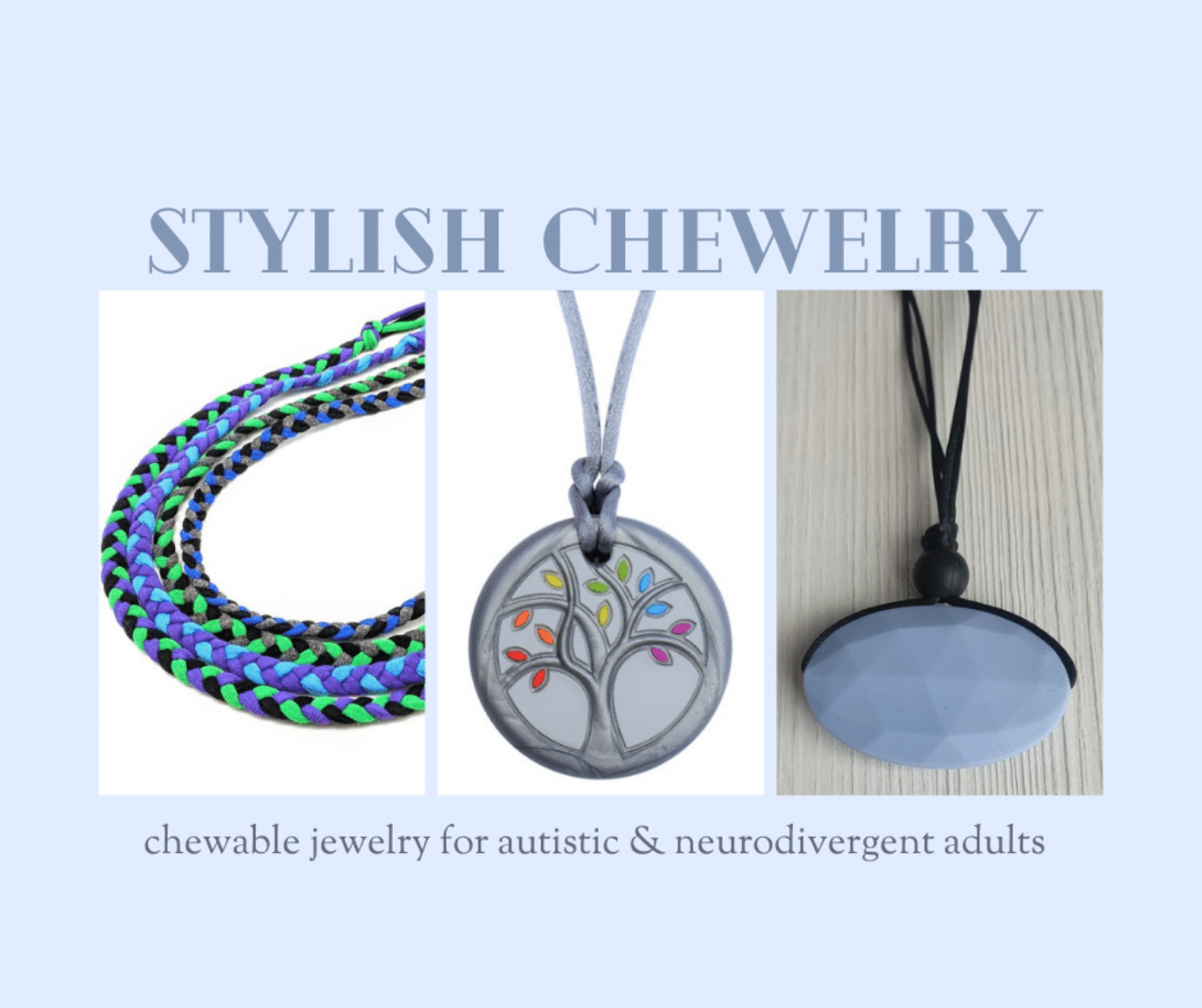 Chewelry Stylish Sensory Chew Jewelry for Autism & ADHD