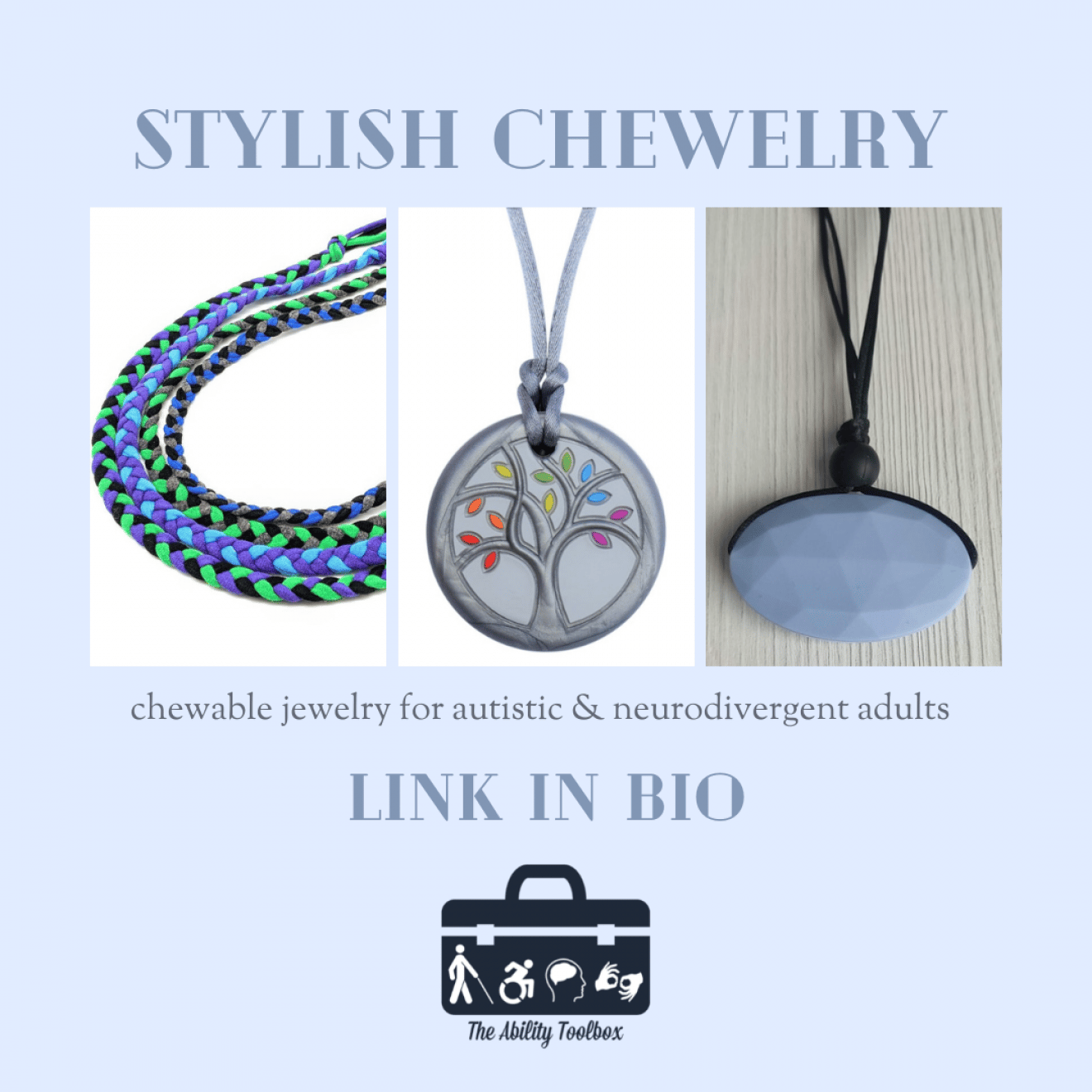 Chewelry Stylish Sensory Chew Jewelry for Autism & ADHD