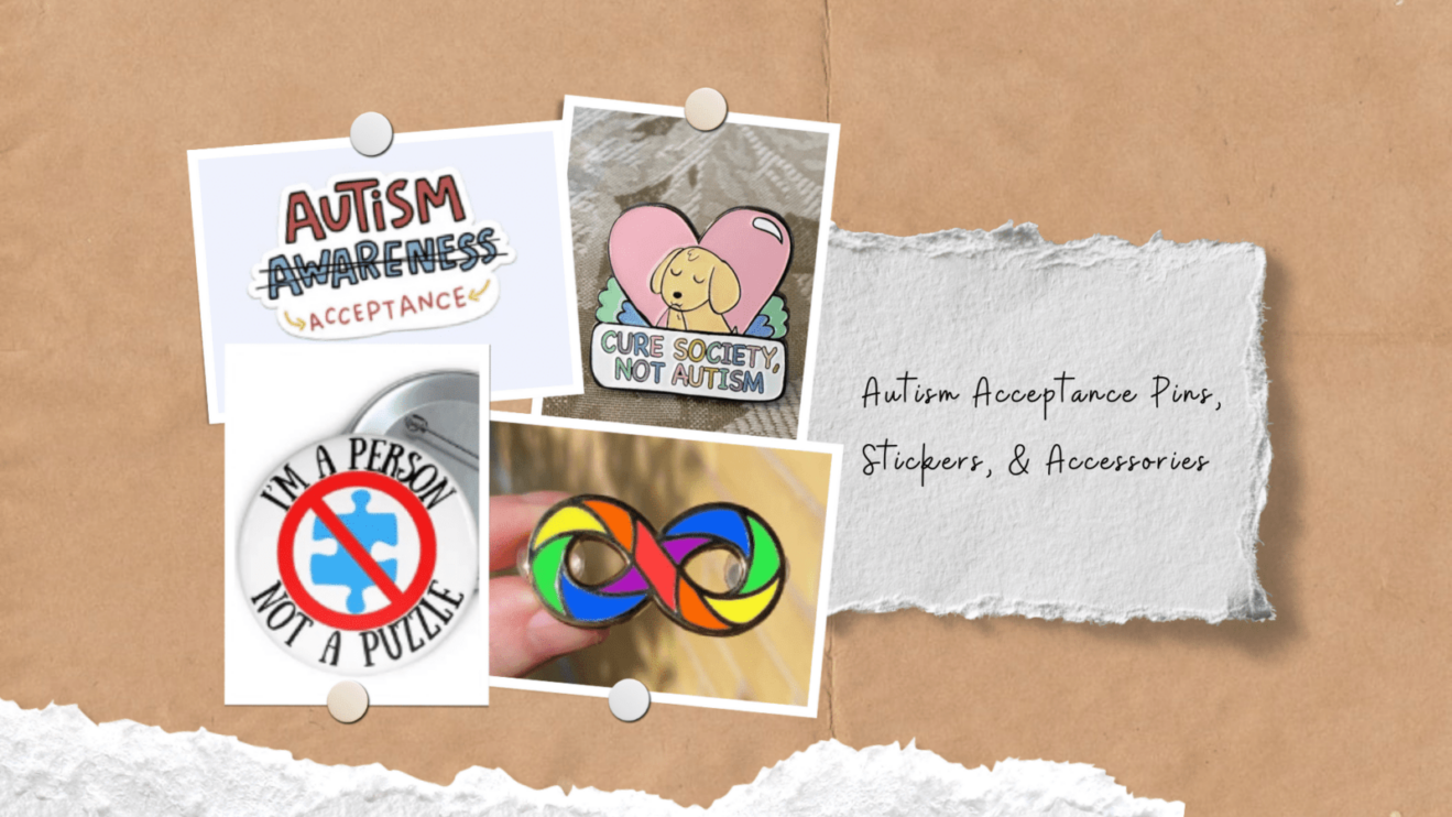 Autism Acceptance Pins, Stickers & Accessories - Celebrate Neurodiversity