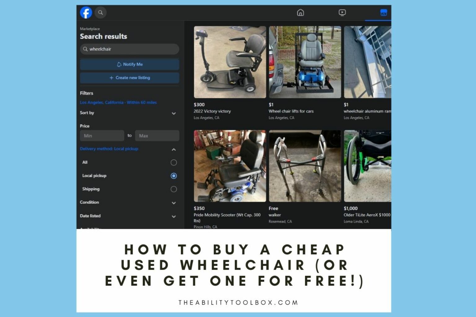 How to Buy a Cheap Used Wheelchair (or Even Get One for Free!)
